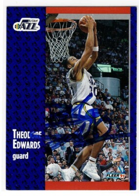 Blue Edwards Signed 1991/92 Fleer Card #199 | eBay