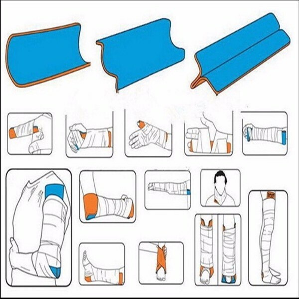 Reusable Roll splint fixation Polymer fracture splint Emergency Fixed ...