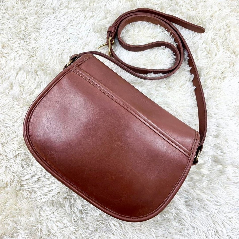 Coach Vintage 9954 Shoulder bag Brown Leather Auth From Japan | eBay