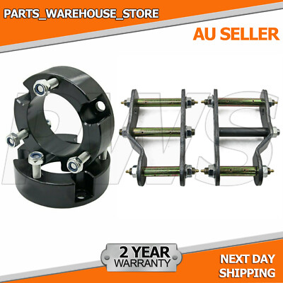 2'' Front + 2" Rear Shackle Strut Spacer Lift Kit Fit Hilux GUN126 N80 ...