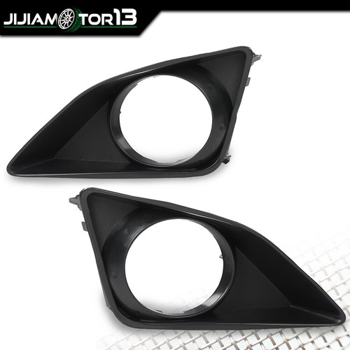 Pair Fog Light Lamps Cover Trim Bezels Fit For 2009-2010 Toyota Corolla ...