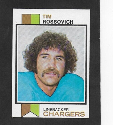 1973 Topps NFL Football #403 Tim Rossovich, San Diego Chargers, NM NRMT ...