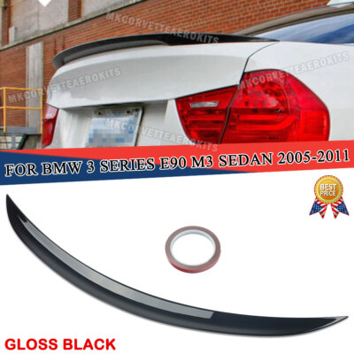 Rear Trunk Spoiler For BMW 3 Series E90 M3 Sedan 325i 328i Gloss Black ...