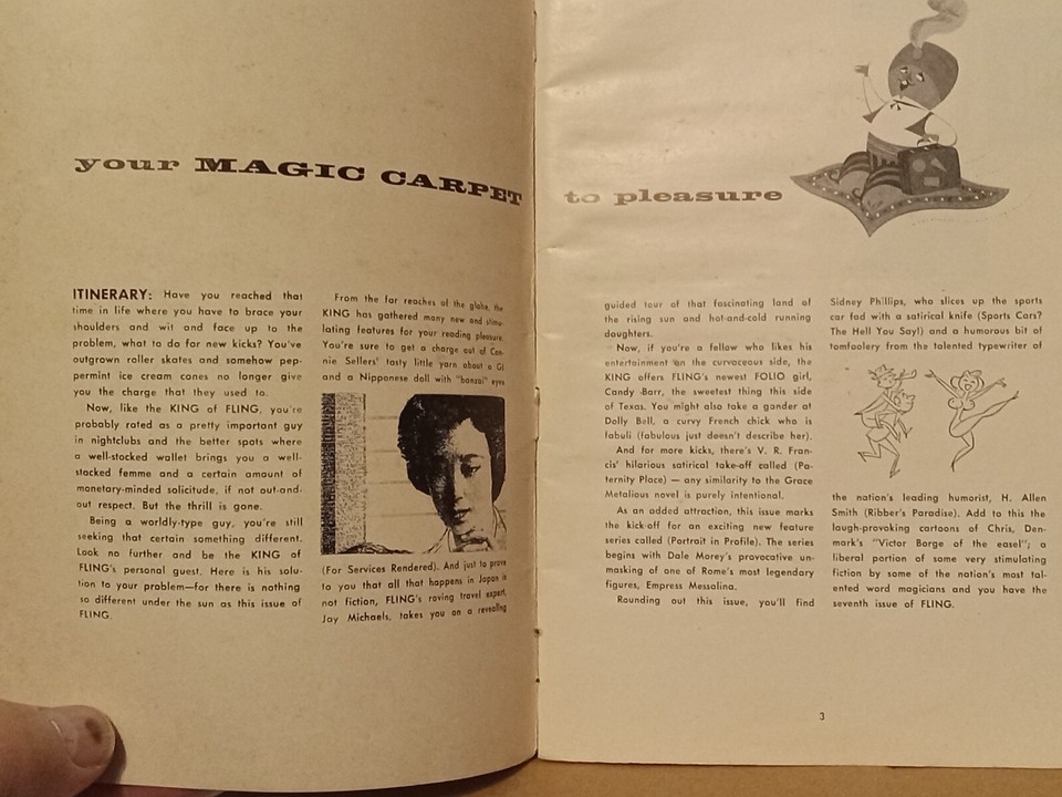 FLING Magazine 1958 Vol 1- #7 Bigitte Bardot/Candy Barr Please c pics ...
