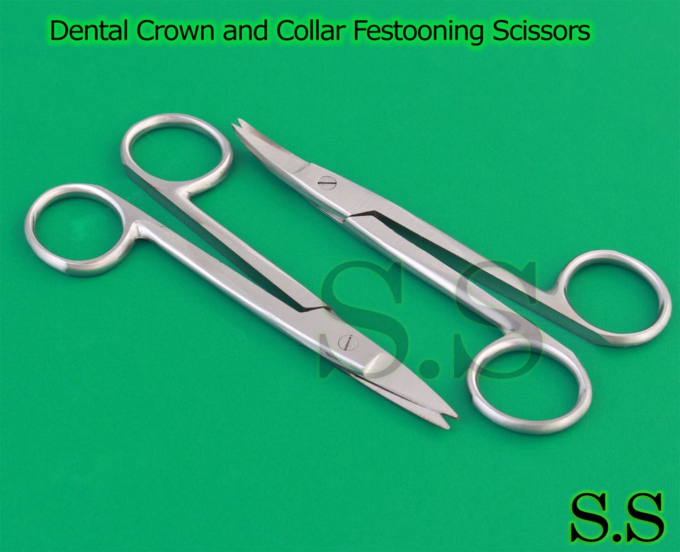 Dental Crown and Collar Festooning Scissors str. and cvd. Dentist ...