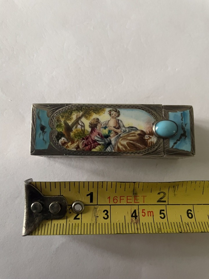 Antique Art Deco Italian Sterling Silver 800 Lipstick Holder/Compact ...