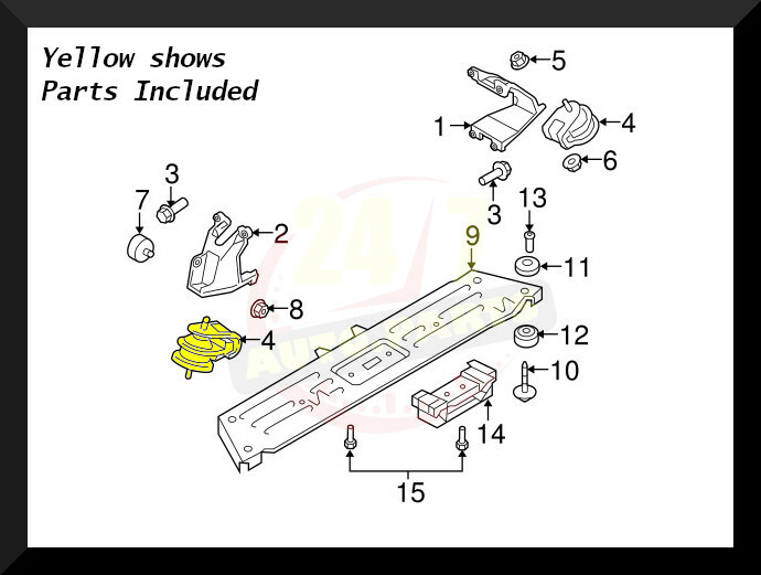 NEW FRONT ENGINE MOUNT FOR SUZUKI GRAND VITARA 06-08 11610-66J00 | eBay