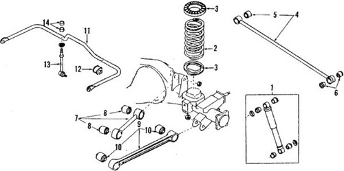 55045-0W023 Nissan Bush-rear spring 550450W023, New Genuine OEM Part | eBay