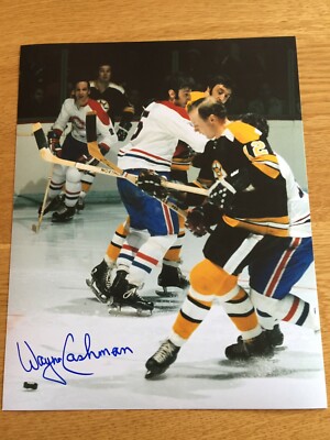 Bruins Wayne Cashman Signed 8x10 W/COA | eBay