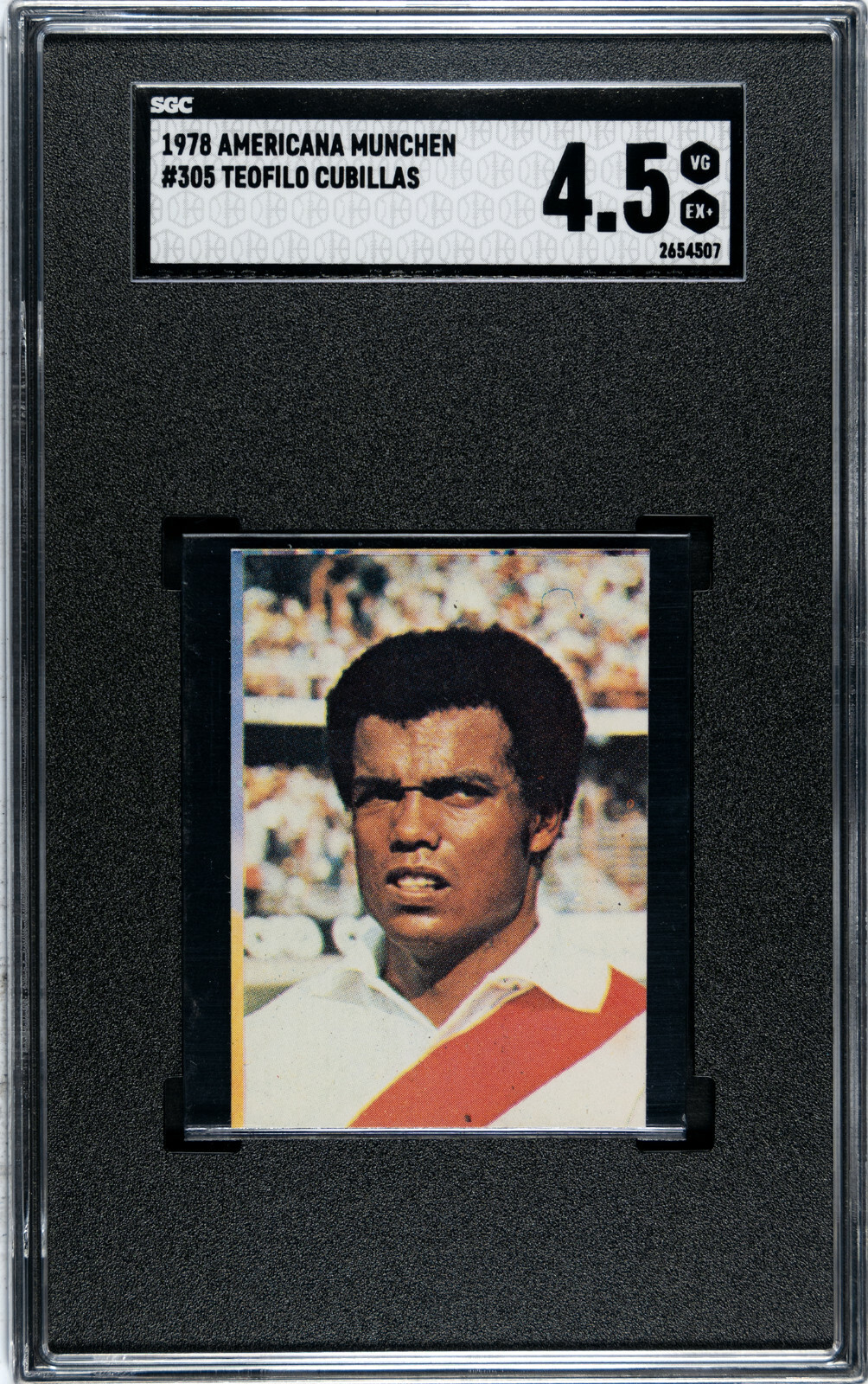 Americana Sticker Teofilo Cubillas #305 World Cup Argentina 1978 SGC 4 ...