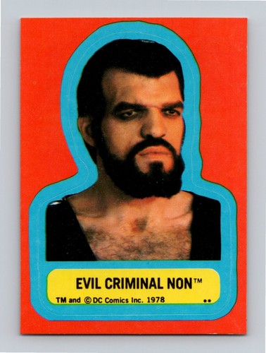 Evil Criminal Non Red Border 1978 Topps Superman Stickers #NNO NM+ | eBay