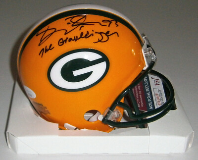 PACKERS Gilbert Brown signed mini helmet w/ The Gravedigger JSA COA ...