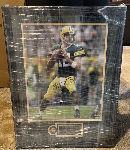 Aaron Rodgers Green Bay Packers Framed Autographed 16" x 20" Fanatics ...