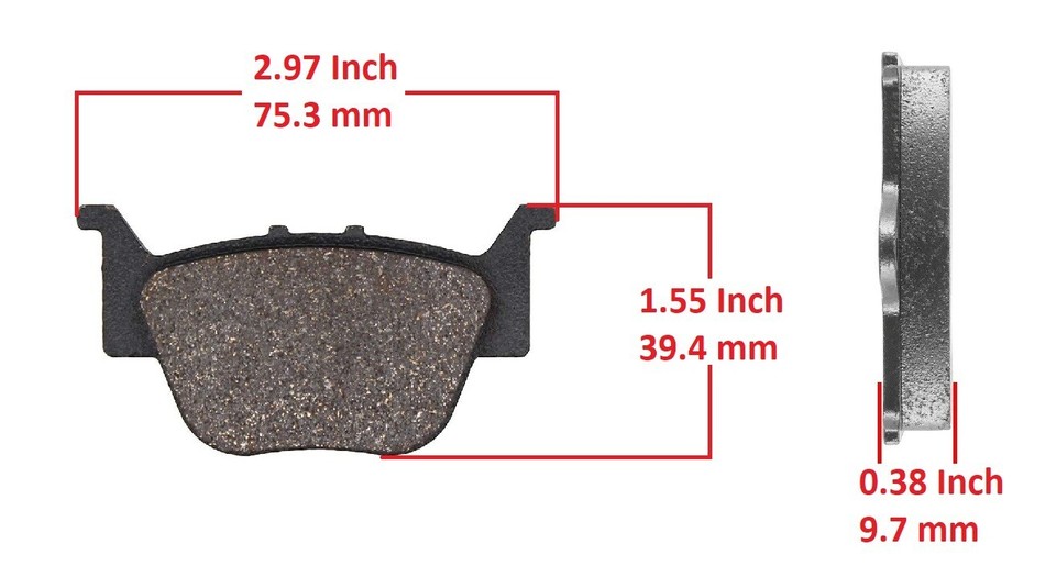 For Honda Pioneer 700 4 Front Rear Brake Pads Left Right SXS700M4 2014 ...