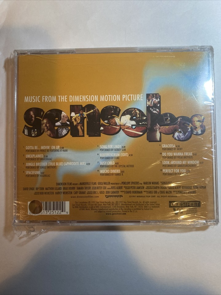 Senseless by Original Soundtrack (CD, Feb-1998, Gee Street (USA)) NEW ...