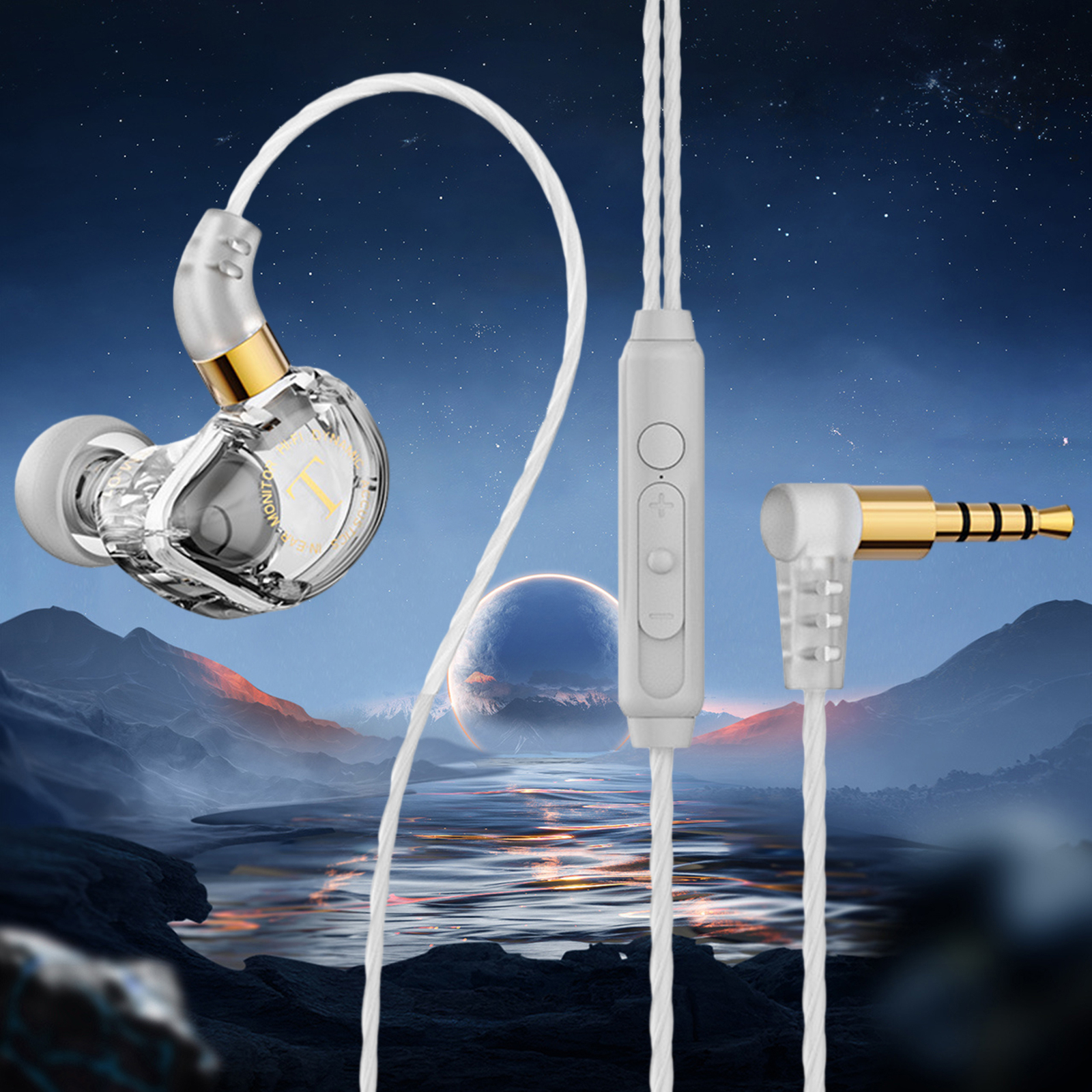 In-ear Earphone Line Control Enjoy Music Computer Phone Universal Wired ...