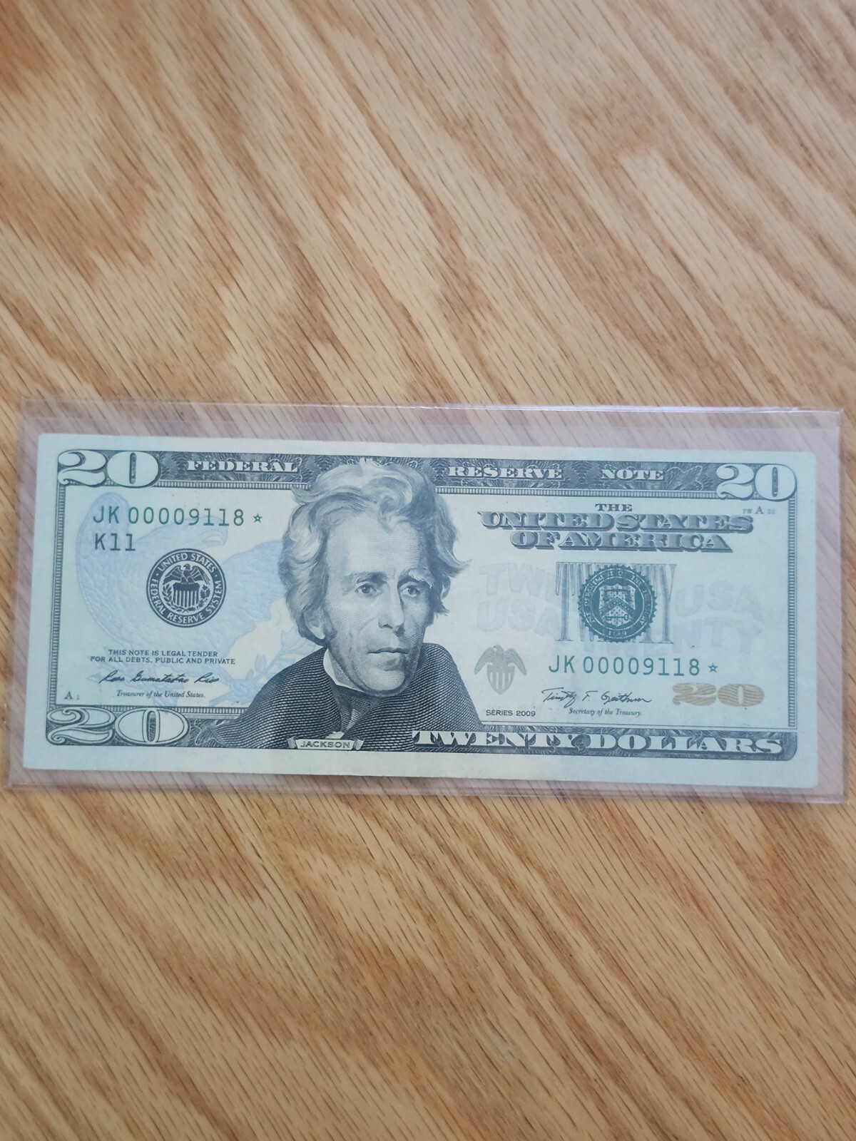 2009 Dallas $20 Star Note Low serial # JK00009118 Run #1 640K | eBay