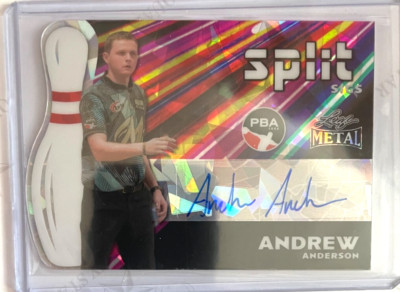 ANDREW ANDERSON 2024 LEAF METAL SPLIT SIGS AUTOGRAPH AUTO #9/10 PBA ...