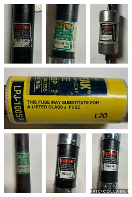 BUSSMAN FUSES FRS-R-175 FRN-R-200 FRN-R-100 FRN-R-70 NOS10 FRS-R-50 LPJ ...