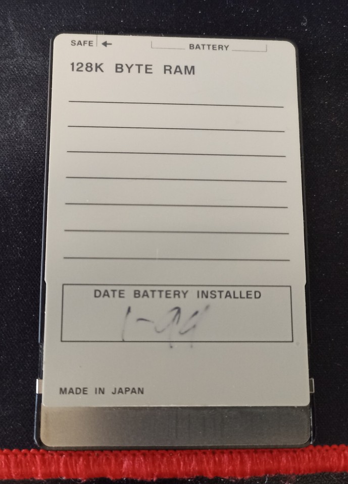 Memory card 128K Byte RAM Calibration data per strumenti HP Test SET ...