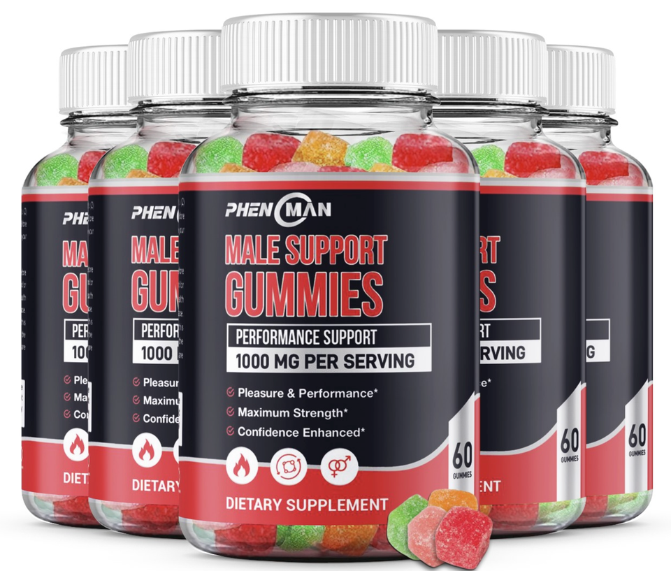 (5 Pack) Phenoman Male Gummies -Phenoman Male Enhancement- (Assorted ...