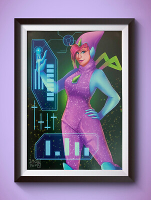 Winx Club Tecna Art Print - size A4 Winx Club wall art print- Winx Club ...