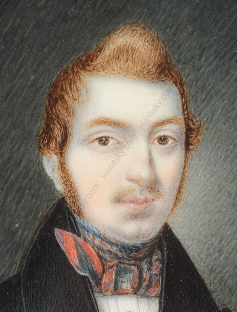 "Portrait of a gentleman", Austrian miniature, 1830/35 | eBay