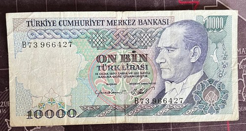 TURKEY 1982 10000 LIRA NOTE | eBay
