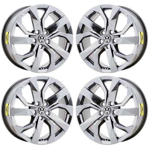 18" VOLKSWAGEN TAOS PVD BRIGHT CHROME WHEELS-C RIMS FACTORY OEM 70098 ...