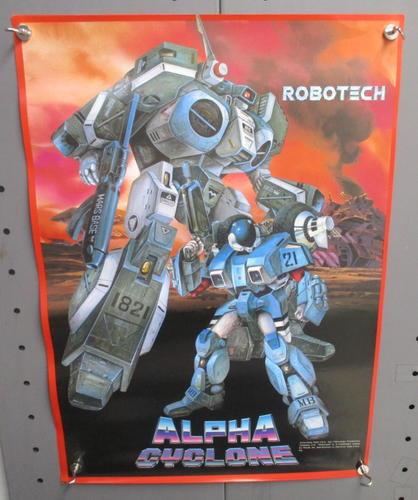 ROLLED! Vintage ROBOTECH Alpha Cyclone POSTER 16.5"x23.5" Harmony Gold ...