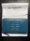 GIVENCHY long wallet in blue lamb leather France Paris Stylish women ...