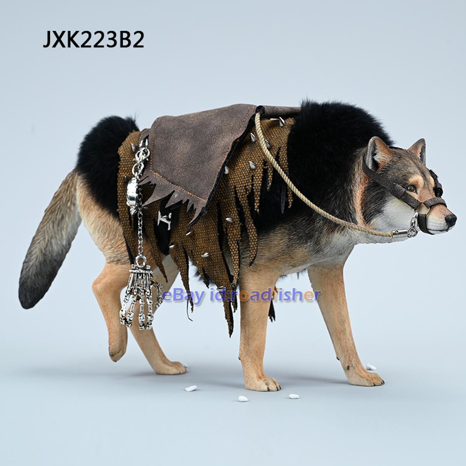 JXK 1/6 Common Gray Wolf Model Animal Figure Collection Decor Toy IN ...