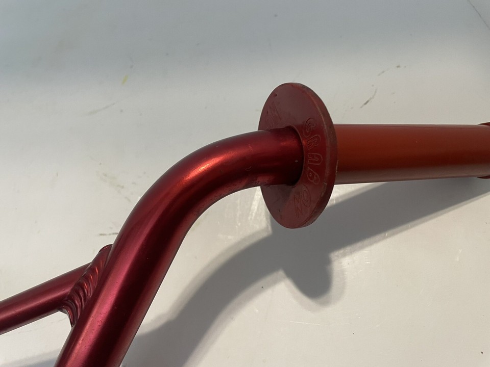 Redline V Handlebars Bars Old School Vintage Bmx Red Alloy | eBay