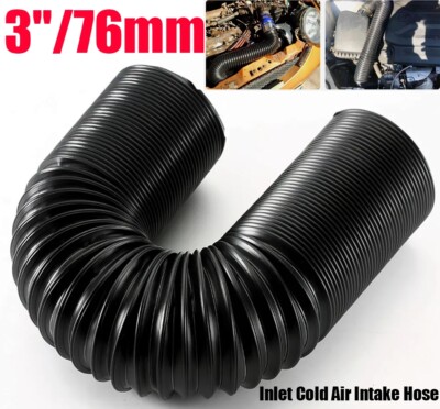 1m Flexible Cold Air Intake Hose Ducting Feed Pipe For Car Air Filter ...