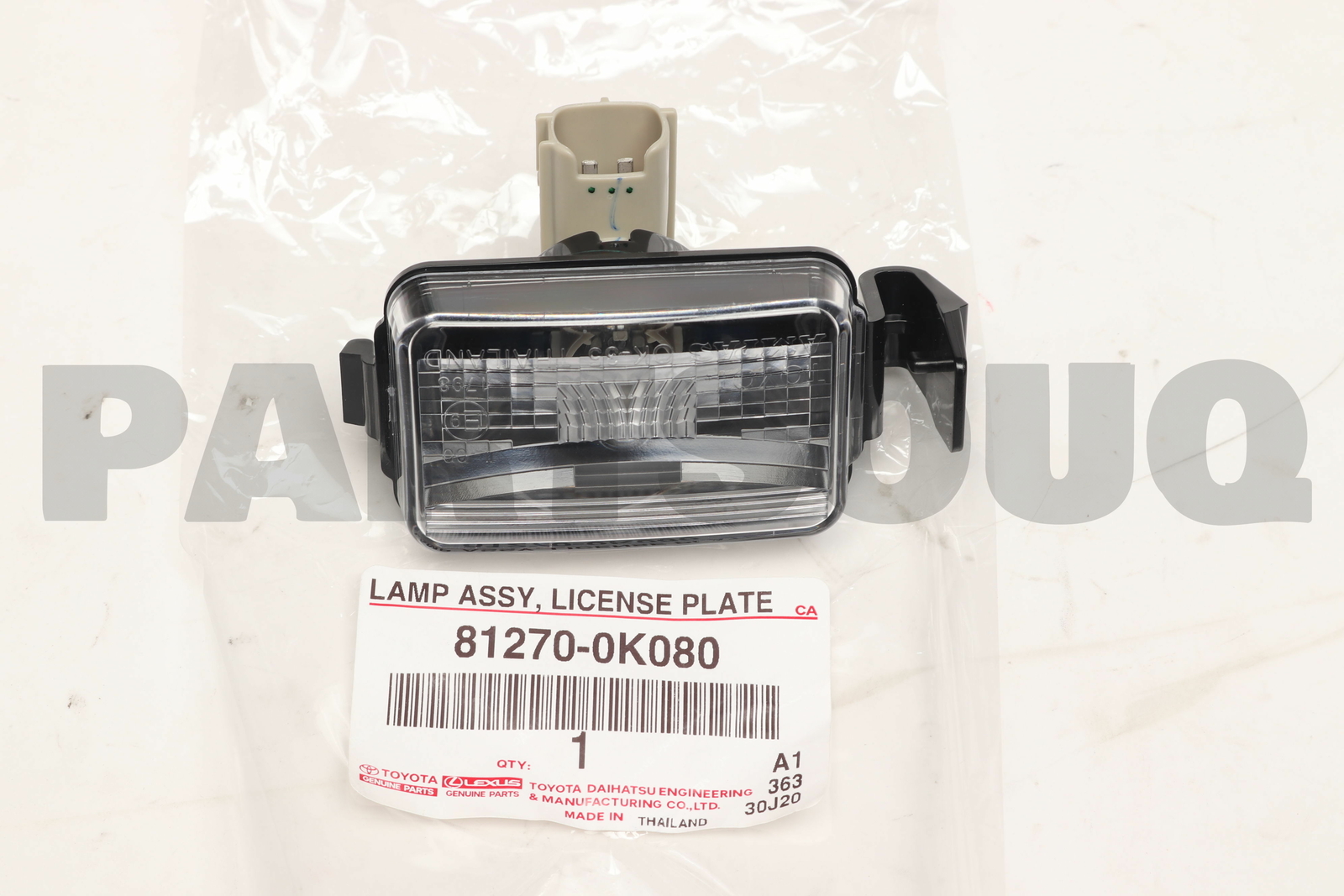812700K080 Genuine Toyota LAMP ASSY LICENSE P 81270-0K080 | eBay