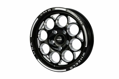 VMS Drag Pack Black Modulo Rim Wheel 15x10 & 15x3.5 5X114.3 20ET (5x4.5 ...