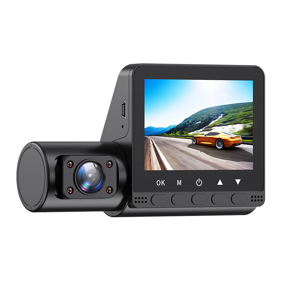 3 Channel Car DVR Dash Cam HD Three Lens Recorder Registrator Dashcam ...