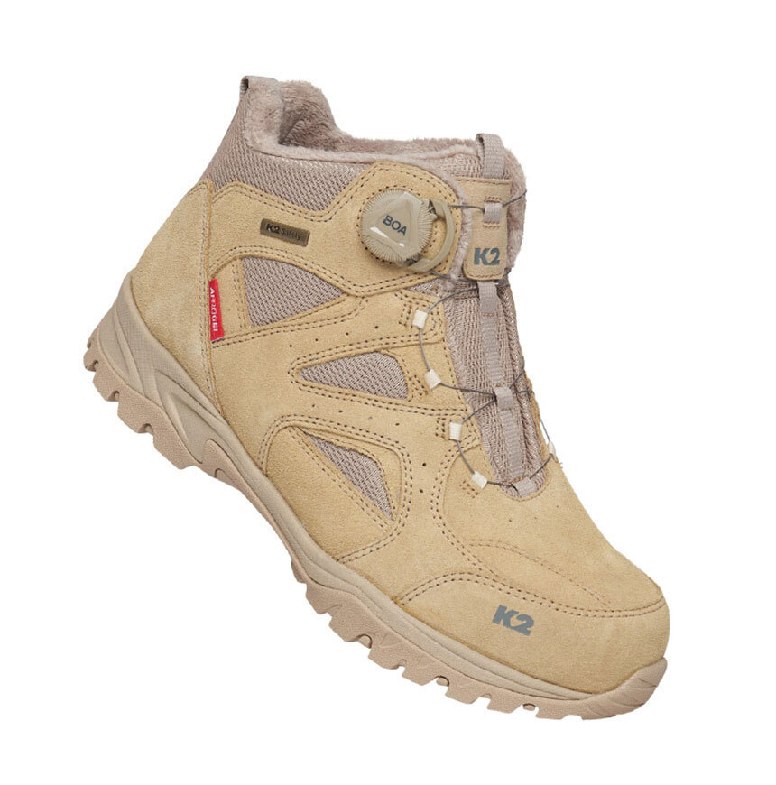 K2 Mens Winter Safety Shoes Work Boots Steel Toe Anti-Smash Warm Fur ...