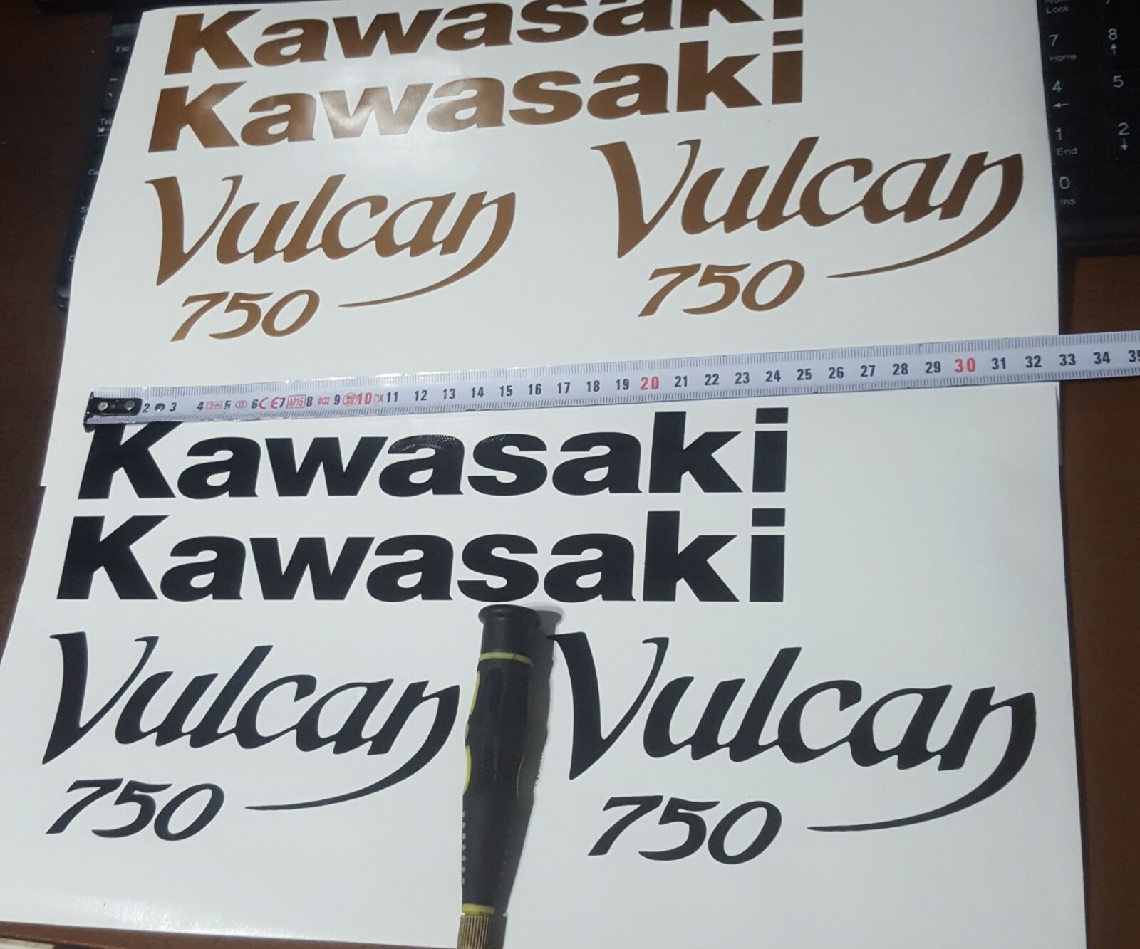 KAWASAKI VULCAN 750 HIGH QUALITY DECALS / STICKERS ON FUEL TANK | eBay