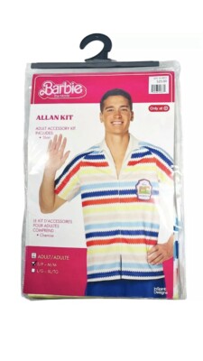 Barbie The Movie Allan Kit / Shirt/ Costume - Size S/P-M/M Multi ...