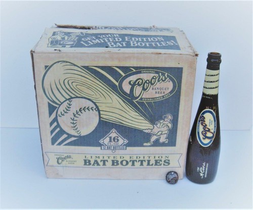 Original Coors Banquet Beer Case of 12 LE 16Oz EMPTY Baseball Bat ...