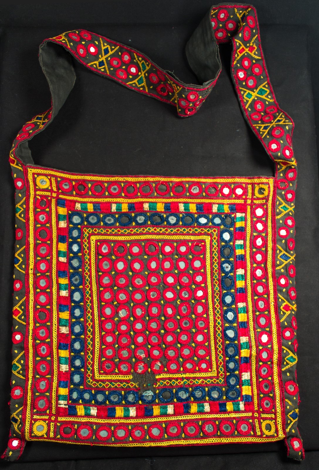 Early 20th Century Shisha Embroidery Abhala Bharat (Mirror Work ...