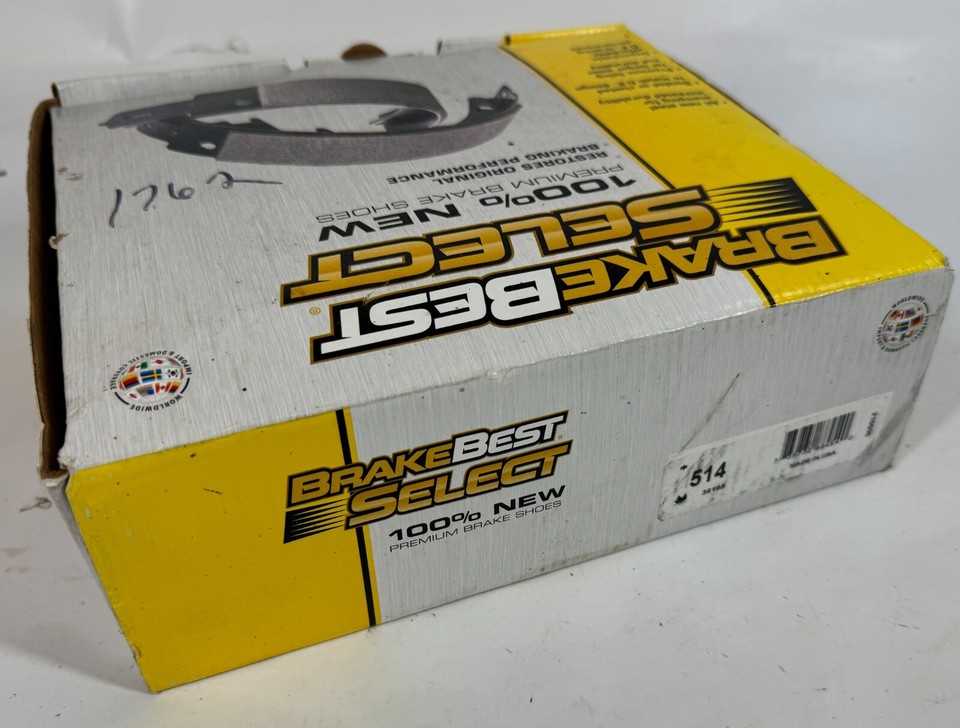 BRAKE BEST 514 SELECT Premium USA Drum Brake Shoes 4 Pack for S15 Jimmy ...