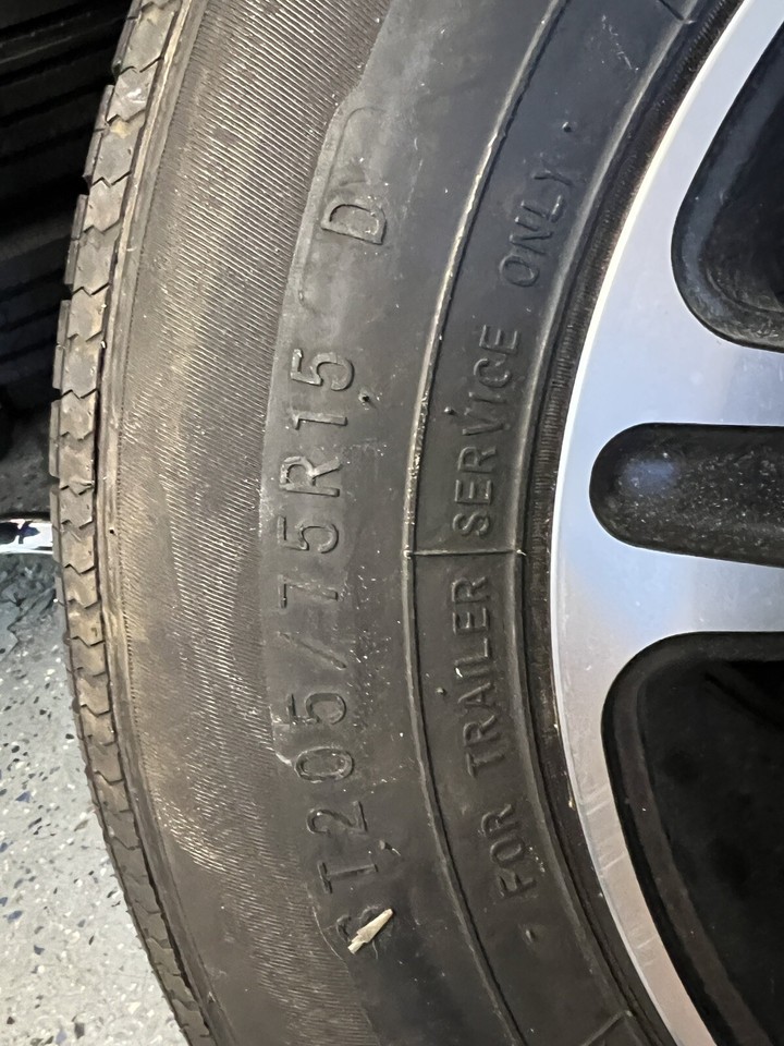 Sendel 15” 5 Lug Alloy Wheel And D Rated Tire 205/75/r15 | eBay