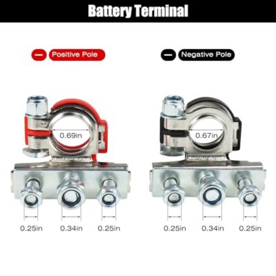 Top Post Battery Terminal Multiple Connections Battery Terminal ...