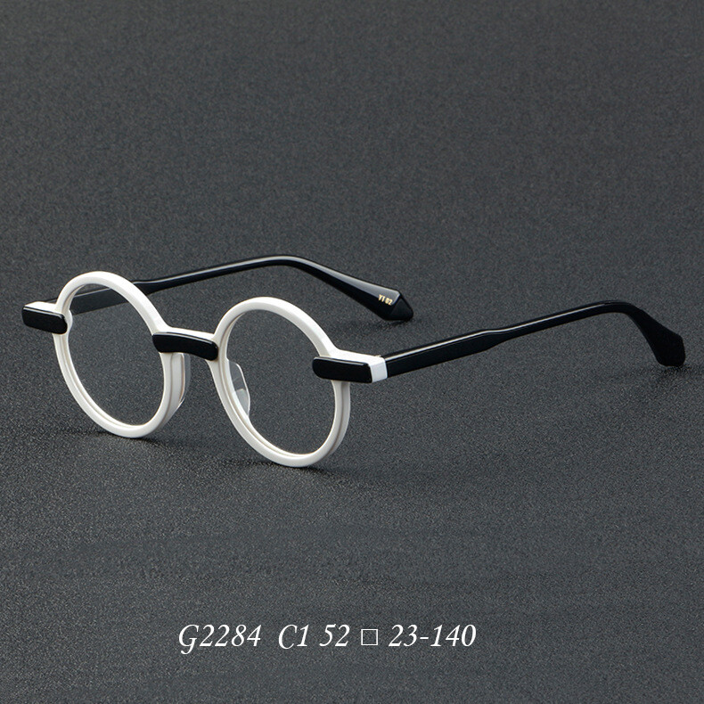 Deluxe Design 45mm Oversize Round Acetate Eyeglass Frames Brand Fashion ...