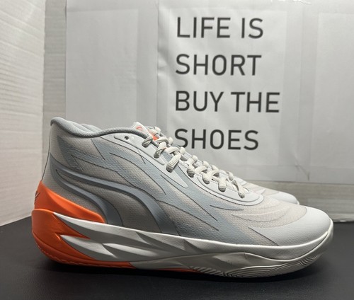 Puma Melo MB.02 'Gorangé' Grey Orange Shoes 378288-02 Men's Size 11 | eBay
