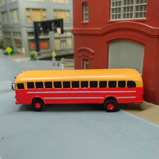Custom Built 1/87 HO Scale 1950s Vintage City/School Bus. 3D Printed ...
