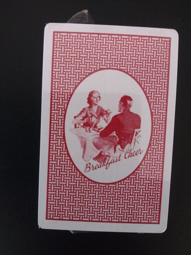 Vintage Deck of BREAKFAST CHEER Playing Cards - New Sealed TAX STAMP | eBay