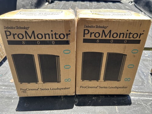 2 Definitive Technology ProMonitor 800 Speakers Pair Brand New Sealed ...
